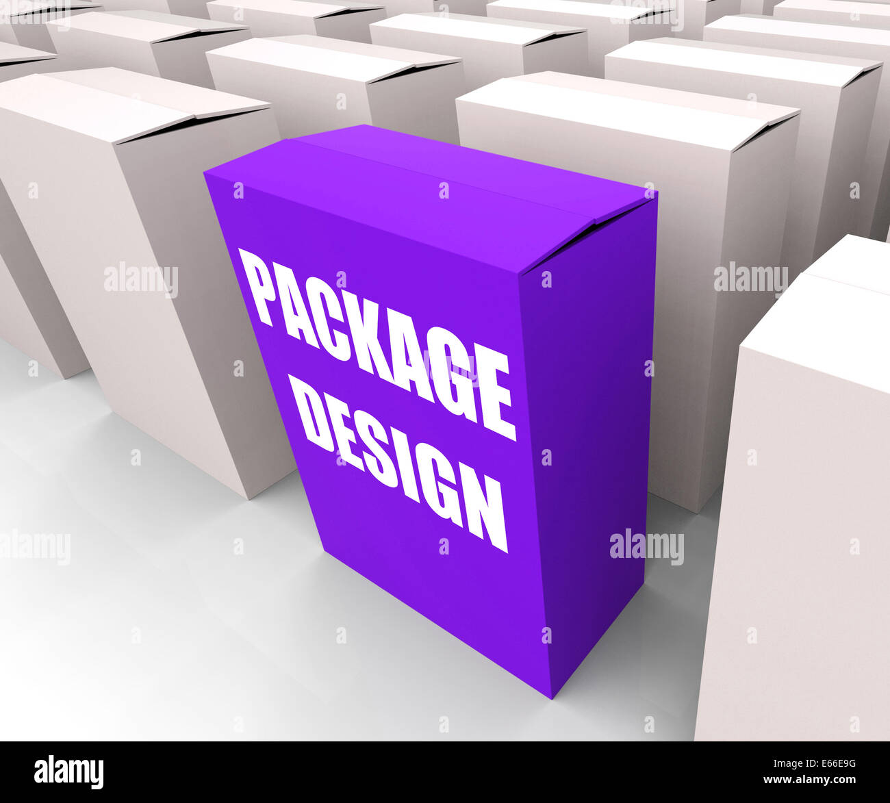 Package Design Box Inferring Designing Packages or Containers Stock ...