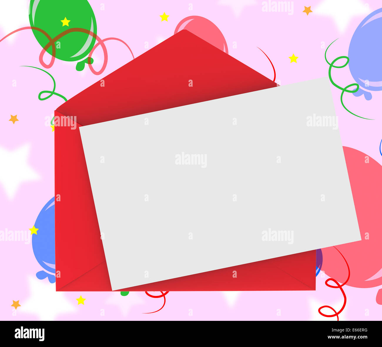 Red Envelope With Note Meaning Romantic Correspondence Or Love Letter ...