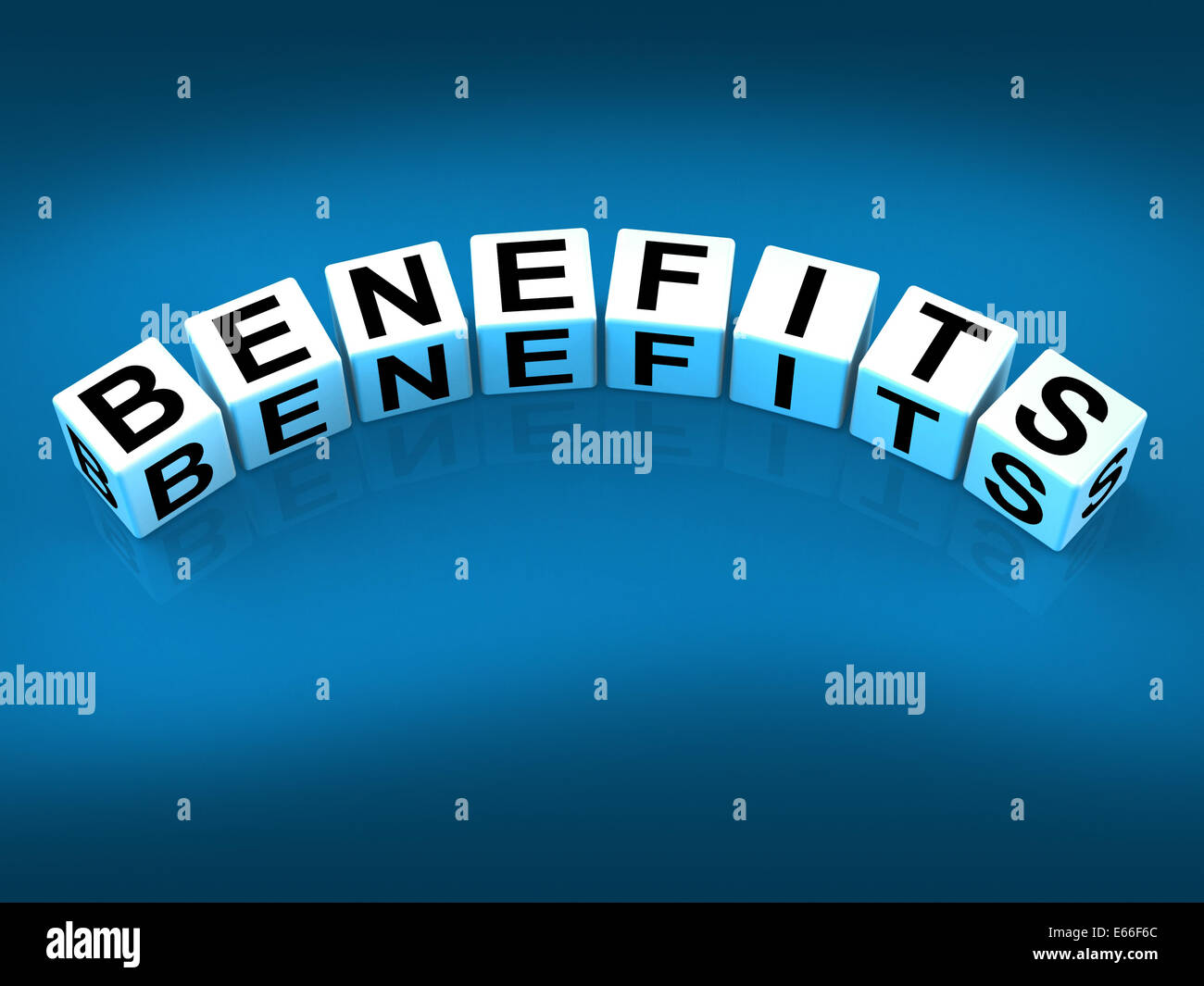 Benefits Blocks Meaning Perks Awards and Merits Stock Photo - Alamy