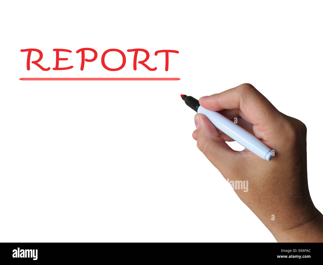 Report Word Meaning Gathering And Presenting Information Stock Photo ...