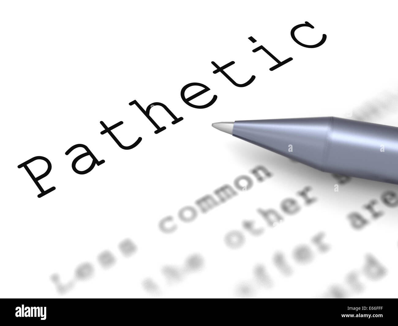 Pathetic hi-res stock photography and images - Alamy