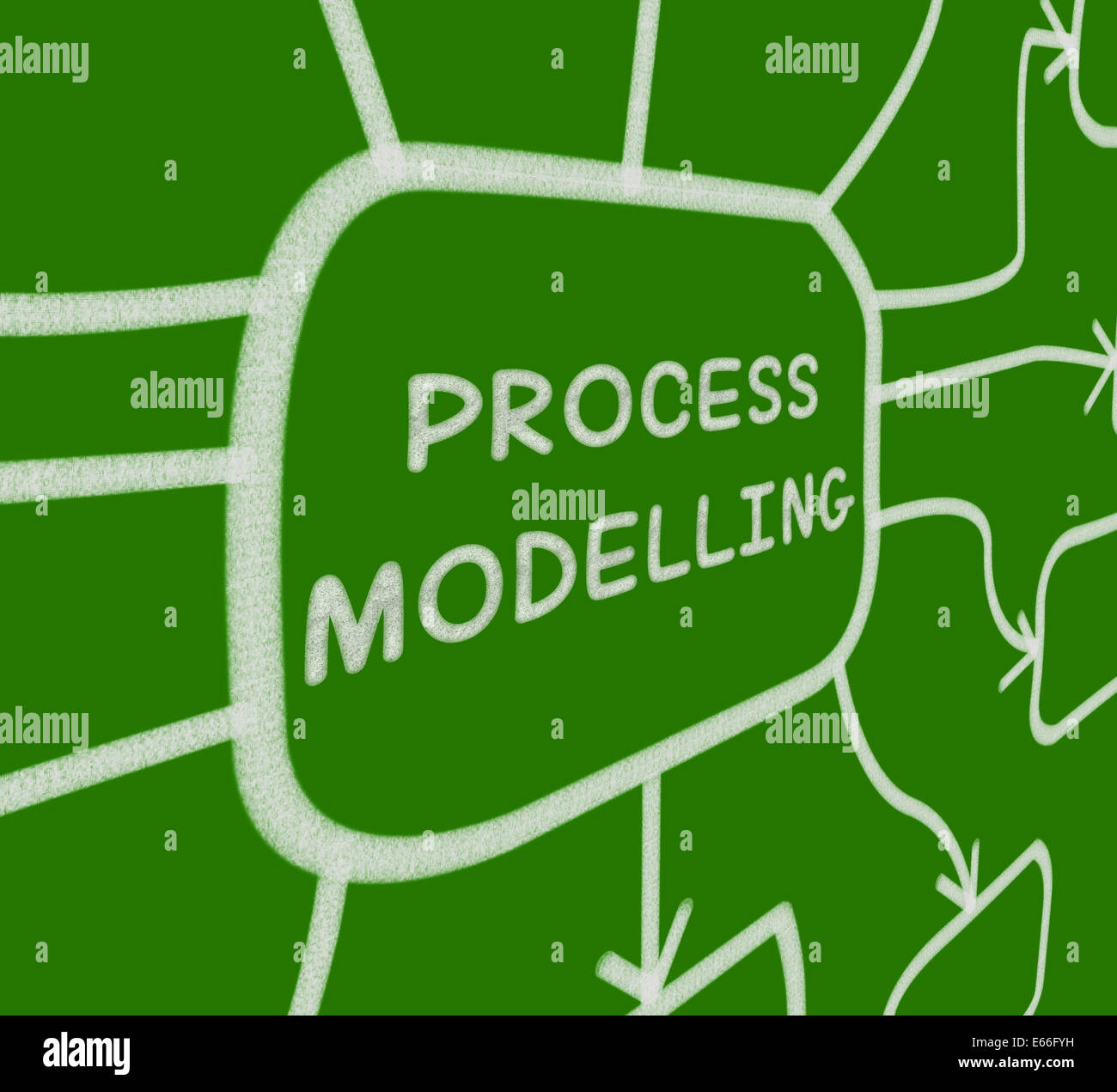 Process Modelling Diagram Meaning Representing Business Processes Stock ...