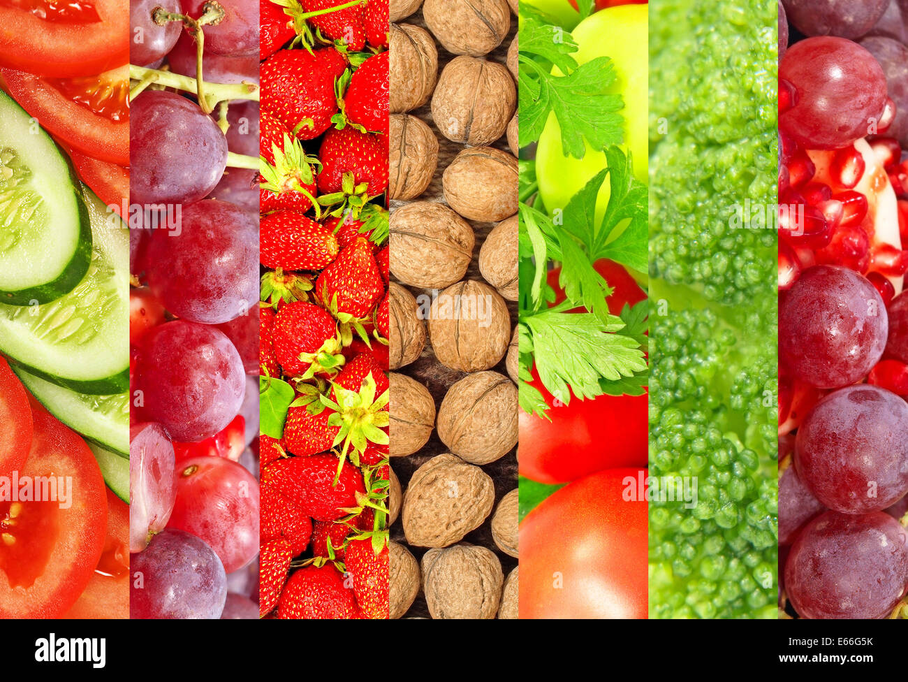 Collage fruits vegetables colorful hi-res stock photography and images ...