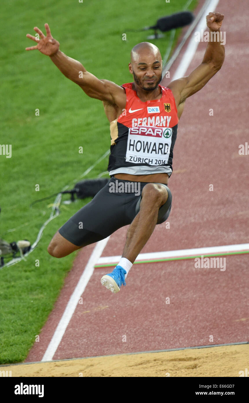Zurich, Switzerland. 15th Aug, 2014. Julian Howard of Germany competes ...