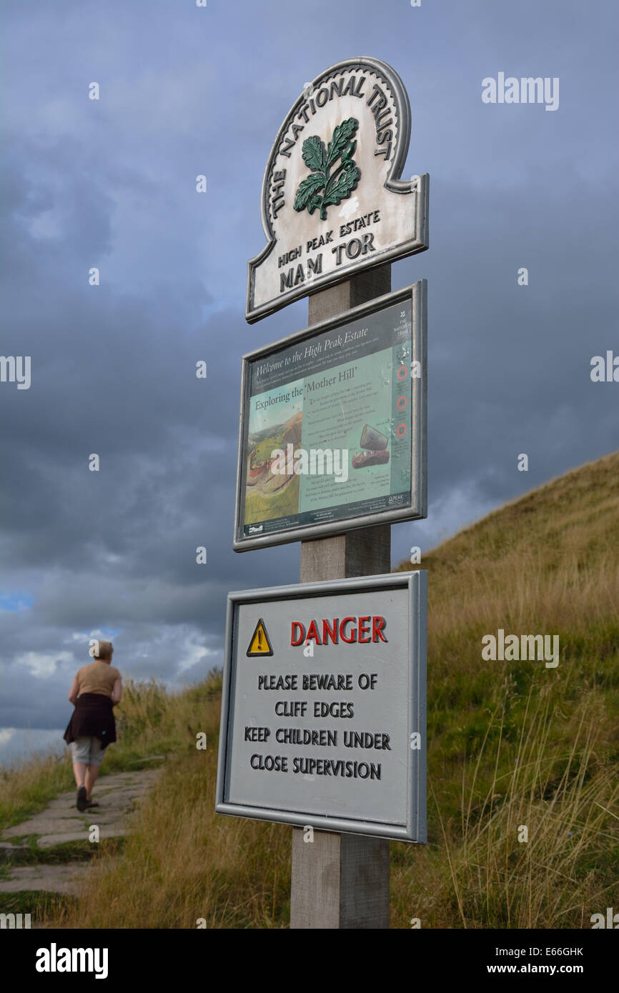 Mam tor sign hi-res stock photography and images - Alamy