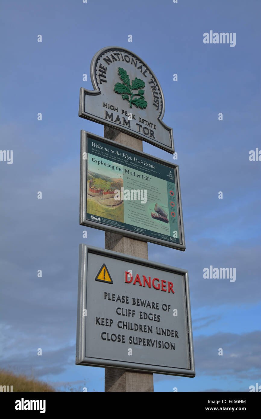 Mam tor sign hi-res stock photography and images - Alamy