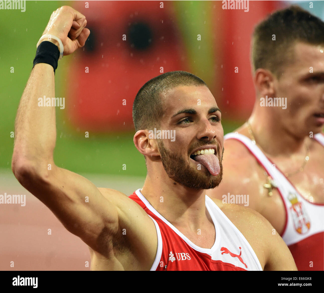 Zurich, Switzerland. 15th Aug, 2014. Winner Kariem Hussein of ...