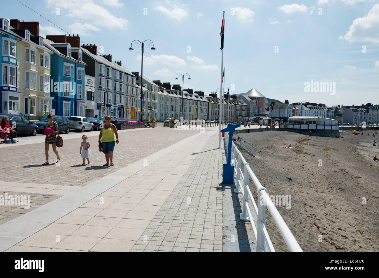 Aberystwyth storm seafront 2014 hi-res stock photography and images - Alamy