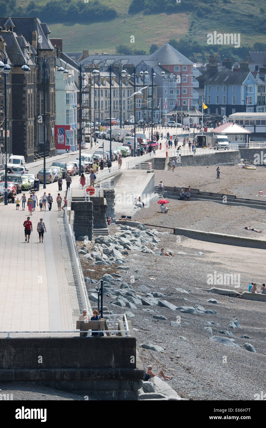 Aberystwyth storm seafront 2014 hi-res stock photography and images - Alamy