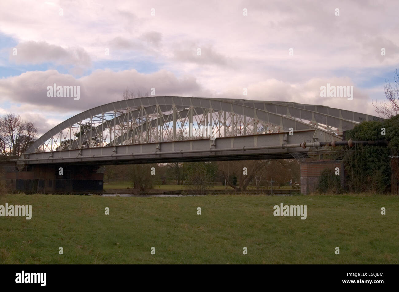Windsor wrought iron 'bow string' bridge 1849 designed by Isambard ...