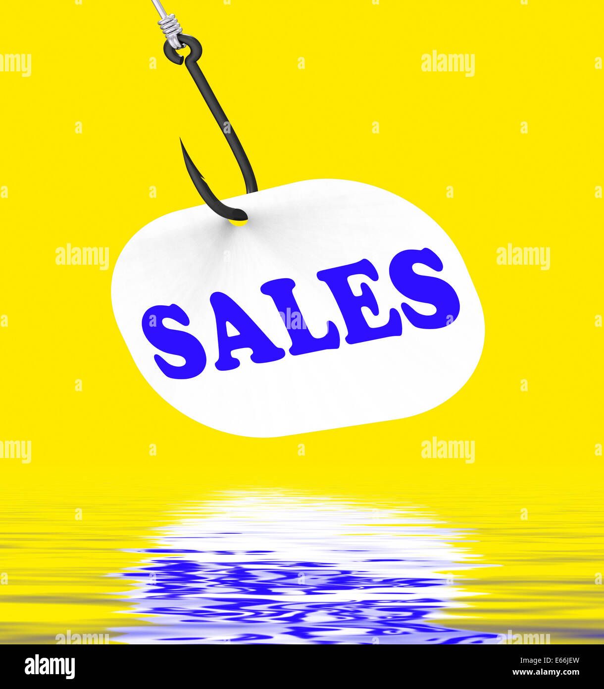 Sales On Hook Displaying Great Clearances Savings And Promos Stock ...