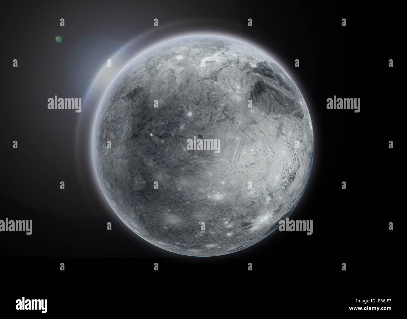 Planet landscape in space Stock Photo - Alamy