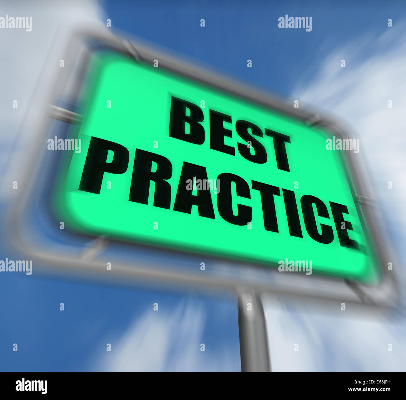 Best Practice Sign Displaying Better and Efficient Procedures Stock ...