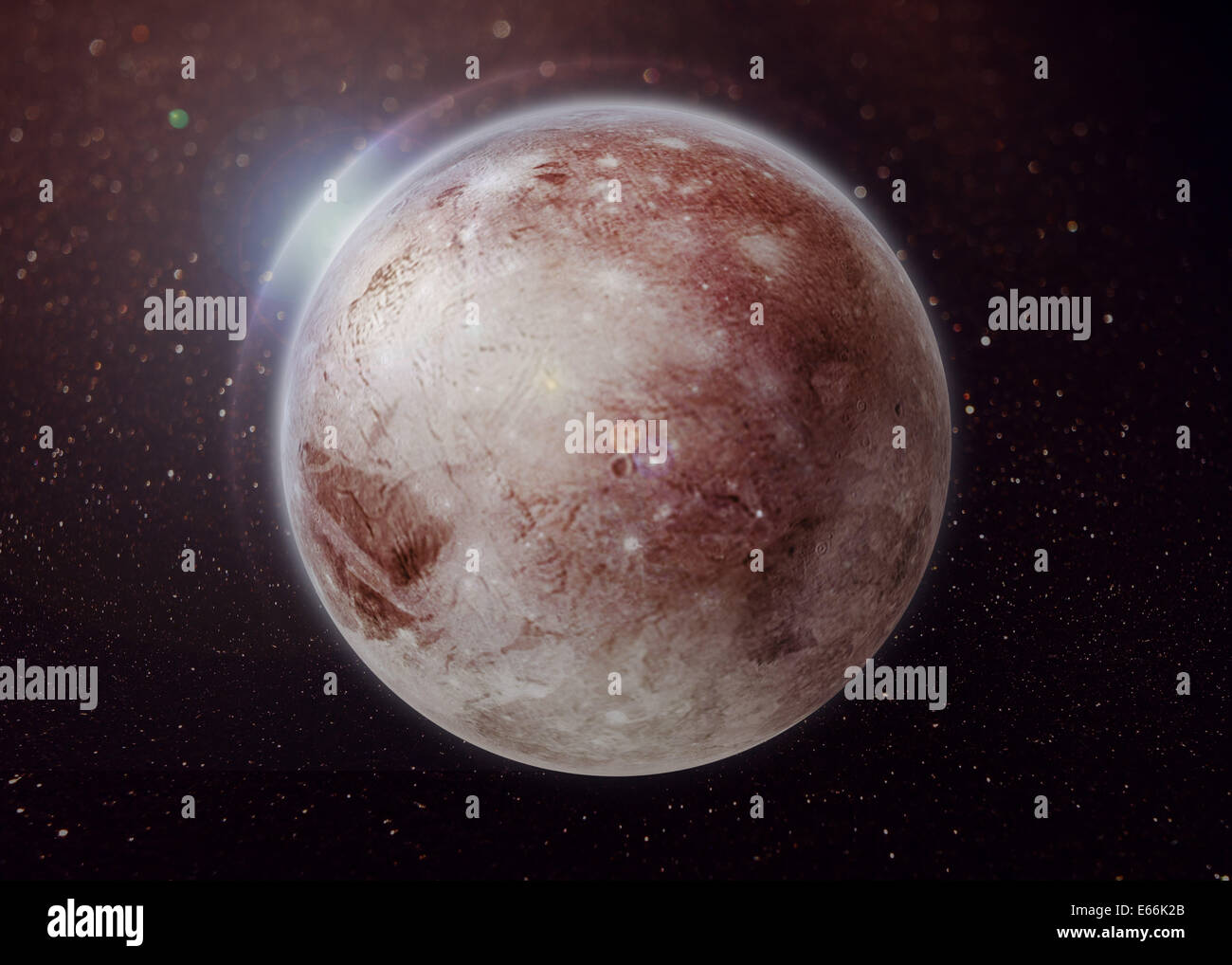 Planet landscape in space Stock Photo - Alamy