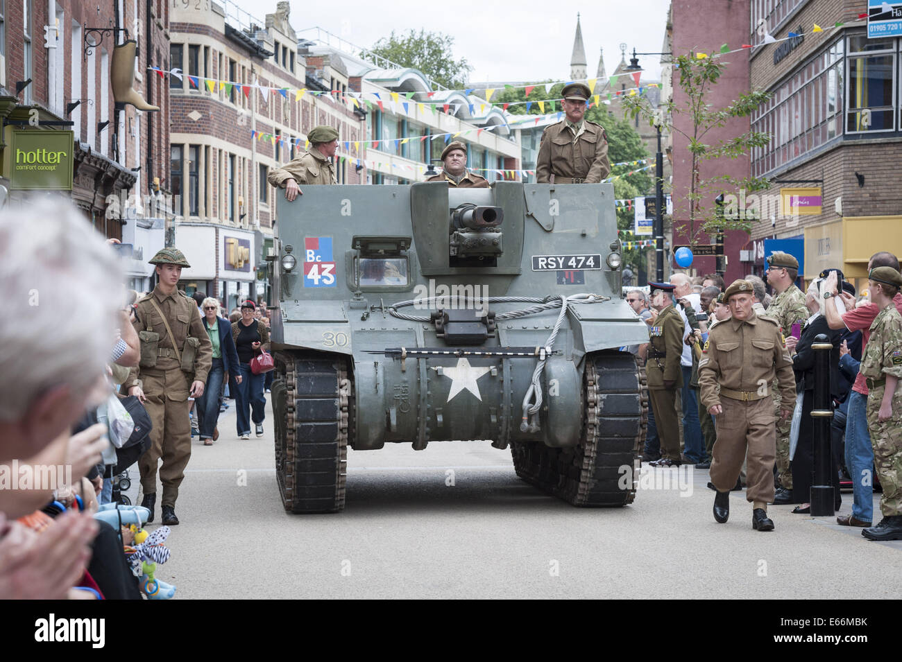 Worcester, Worcestershire, UK. 16th Aug, 2014. First World War and ...