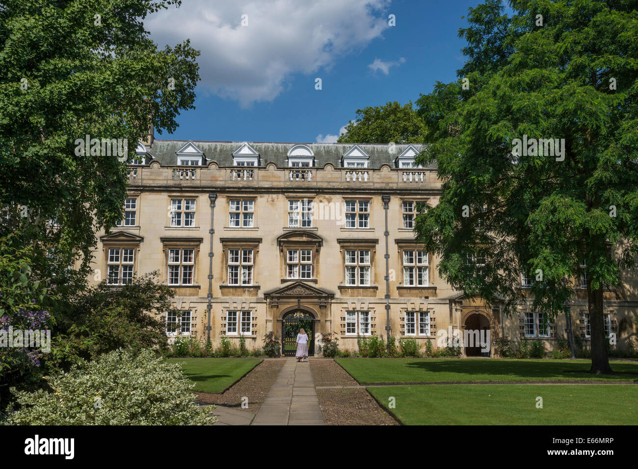 Christ's College, Second Court, Cambridge, England, UK Stock Photo - Alamy