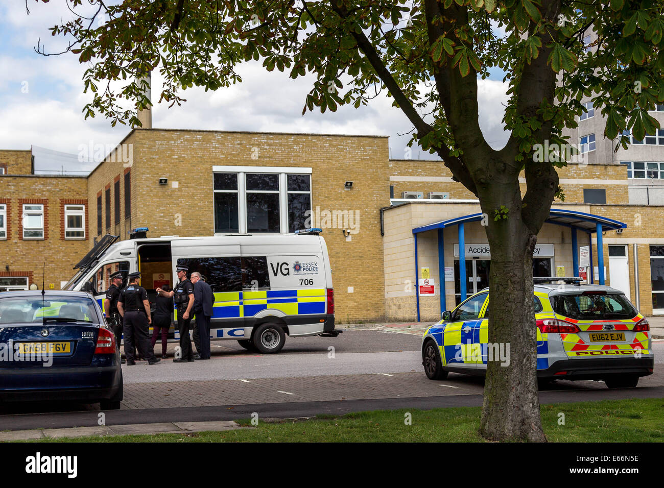 southend on sea, essex, uk - 16 August 2014: police officers at ...