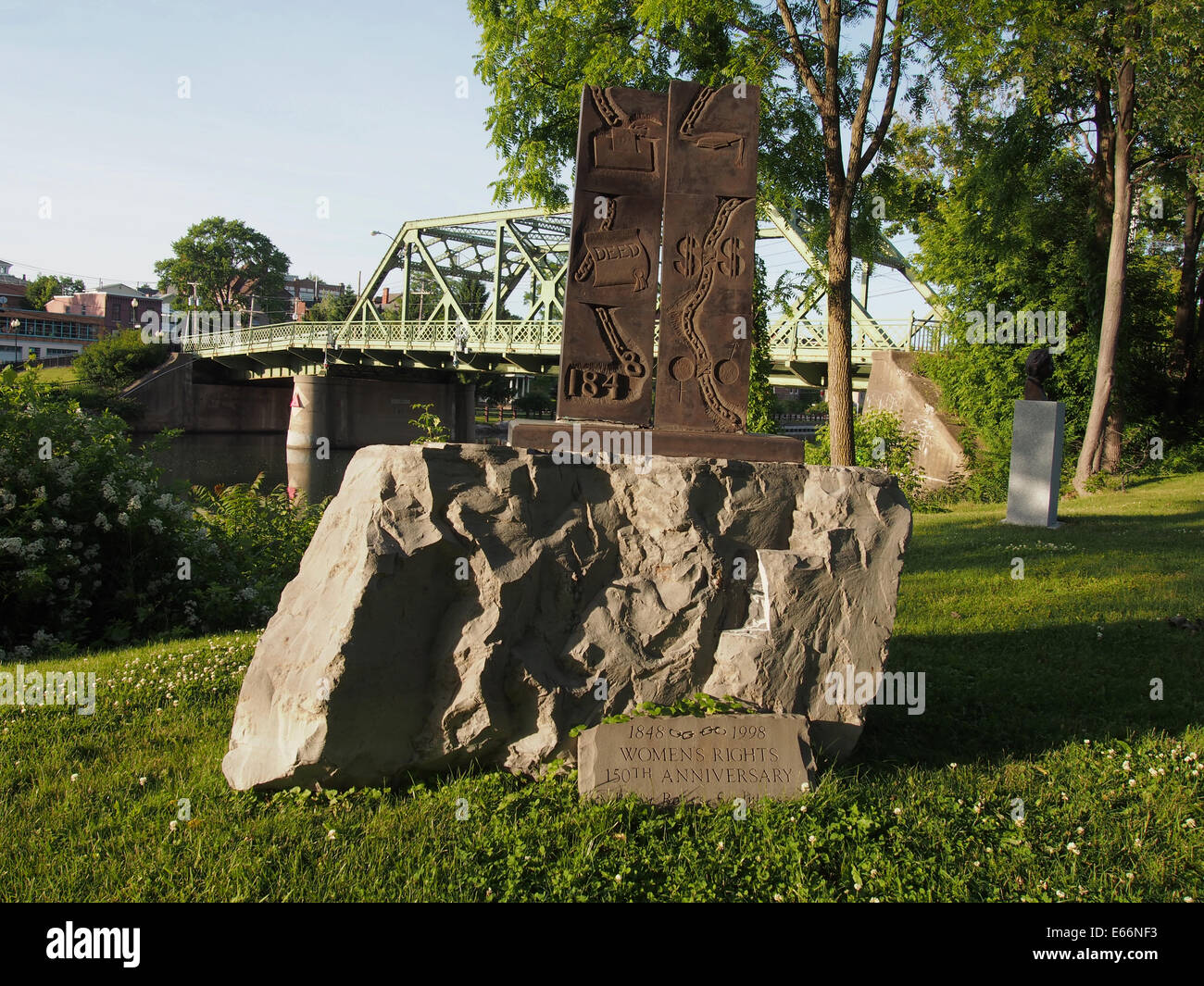 Status of Women bronze along Ludovico Sculpture Trail in Seneca Falls ...