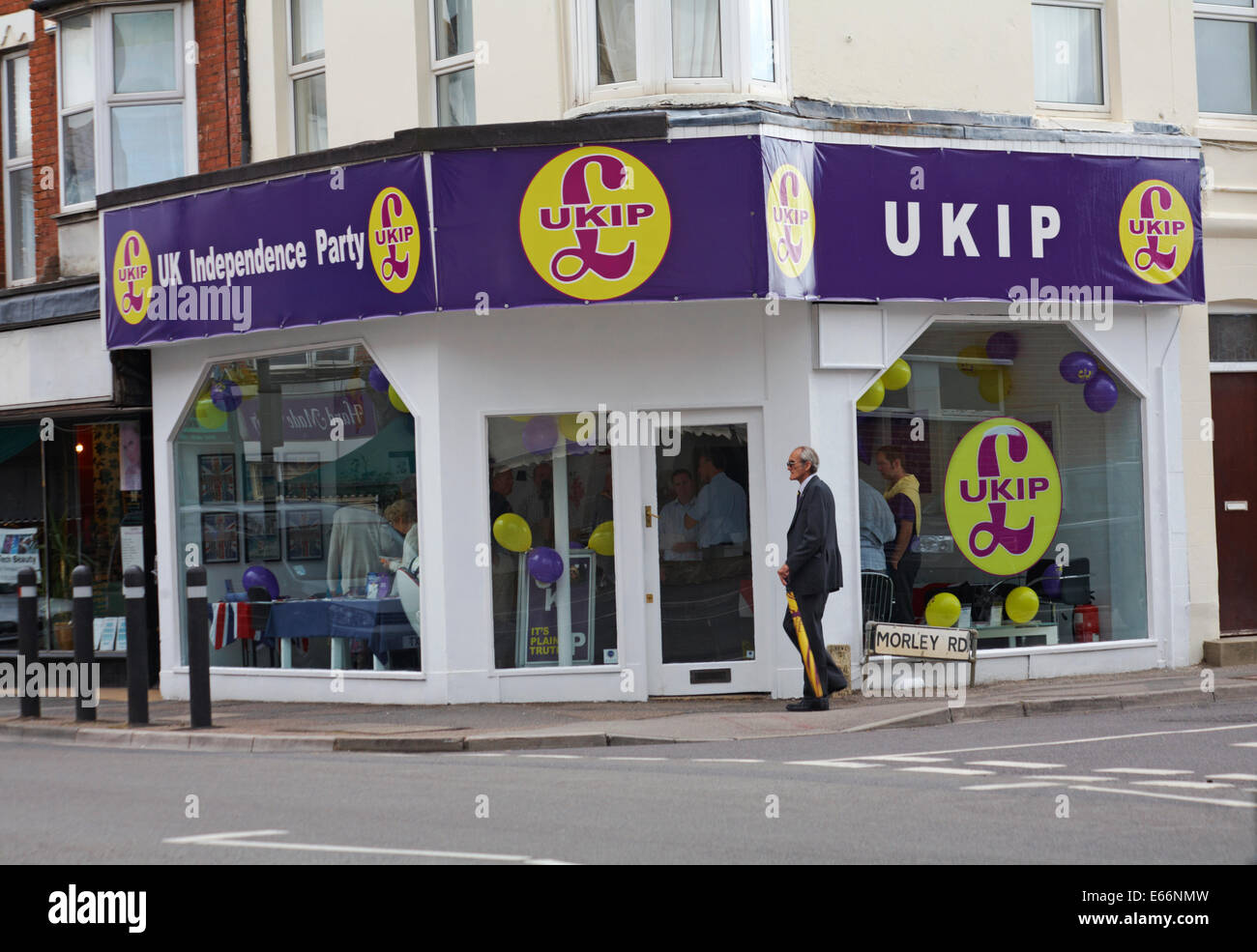 Saturday 16 August. UKIP opens its Bournemouth East headquarters at the ...