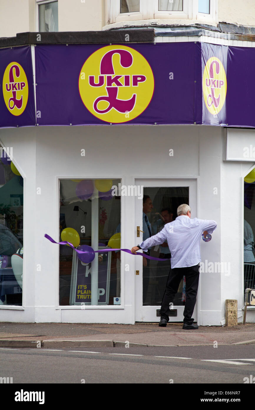 Saturday 16 August. UKIP opens its Bournemouth East headquarters at the ...