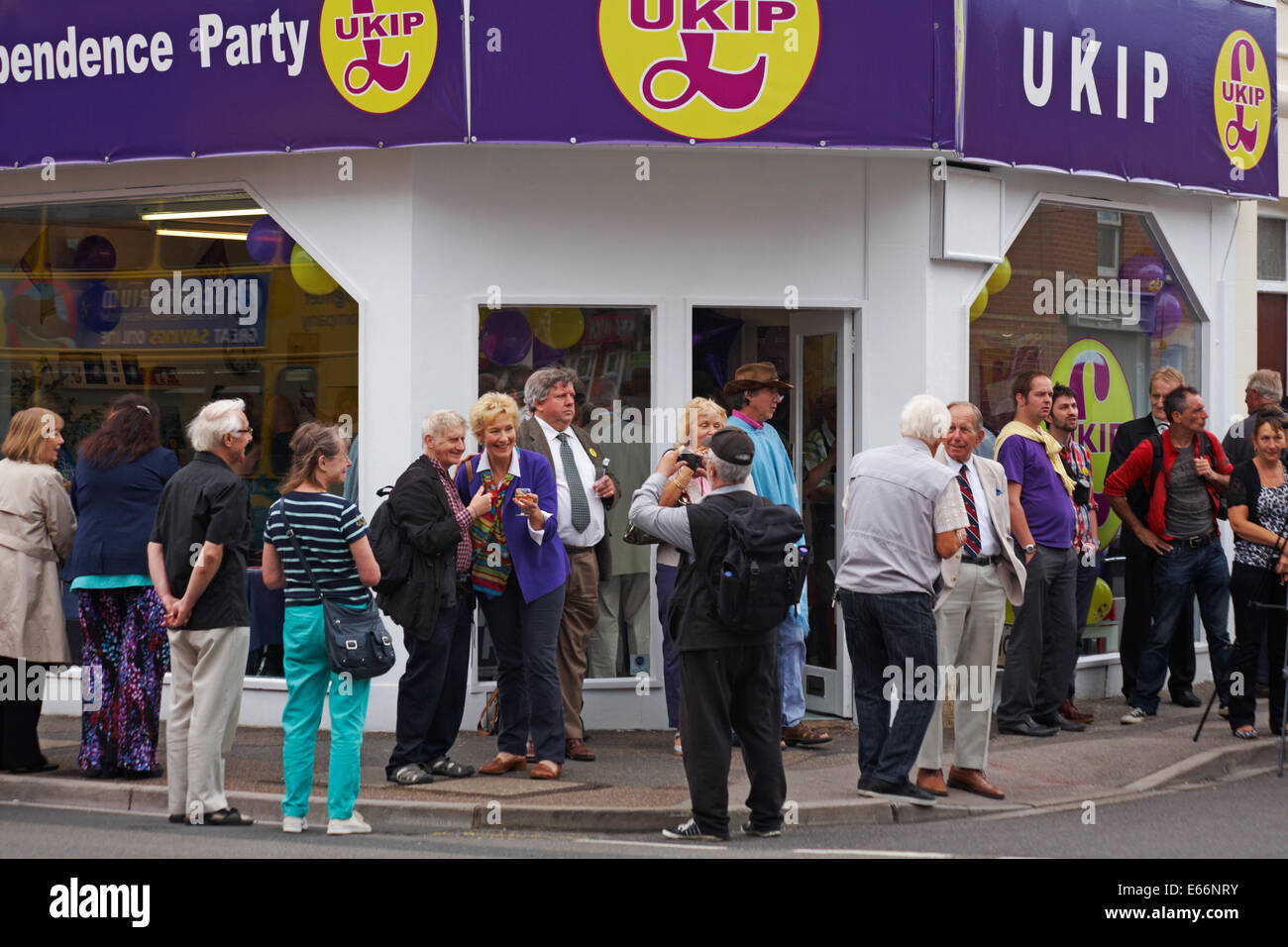 Saturday 16 August. UKIP opens its Bournemouth East headquarters at the ...