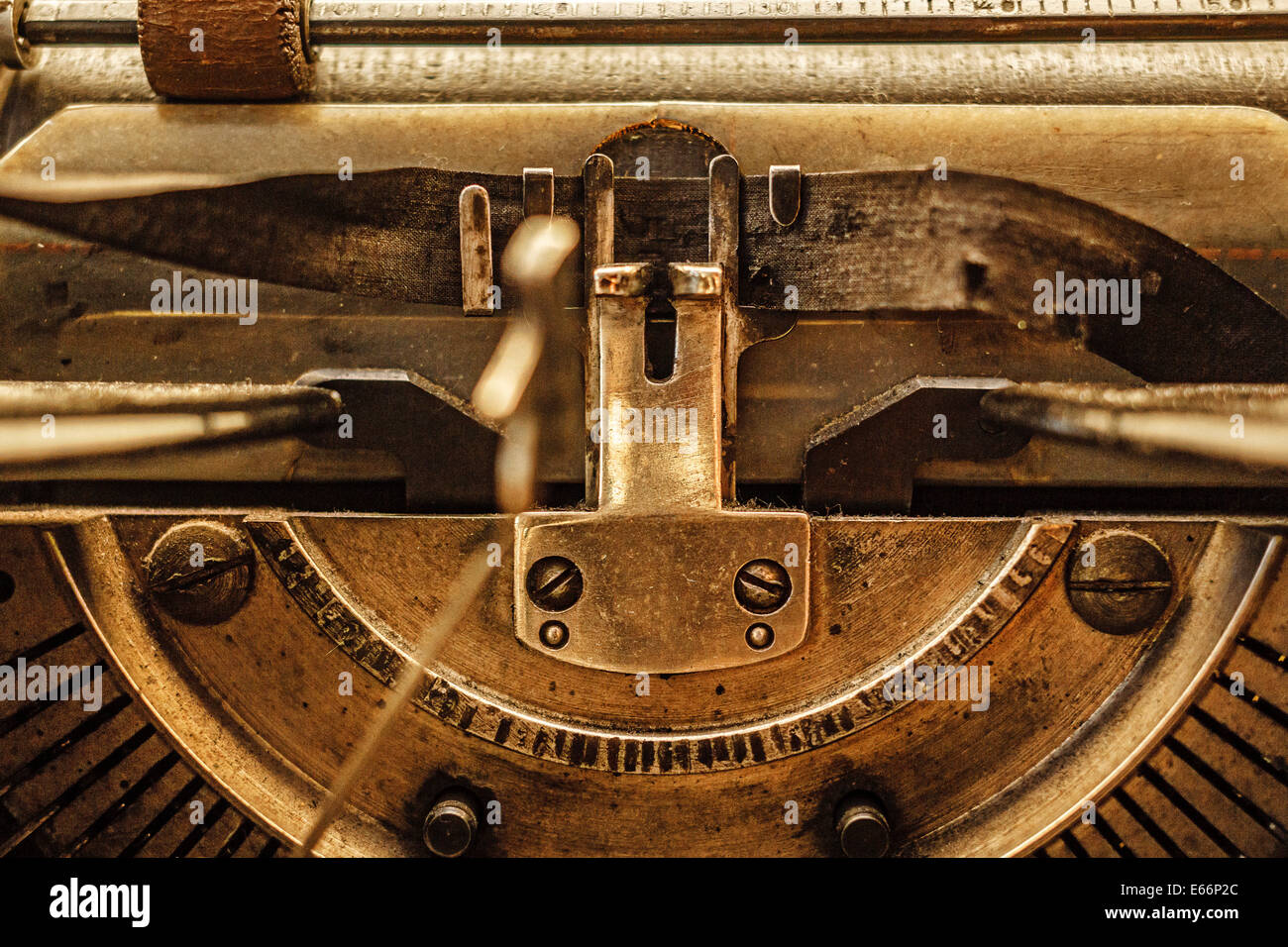 Retro vintage typewriter closeup shot office supplies Stock Photo - Alamy