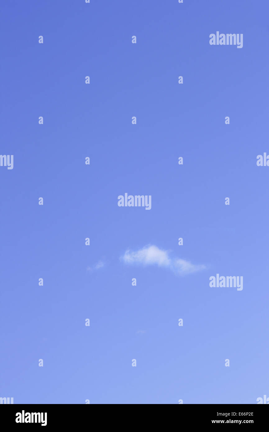 Single small cloud over blue sky, may be used as background Stock Photo ...