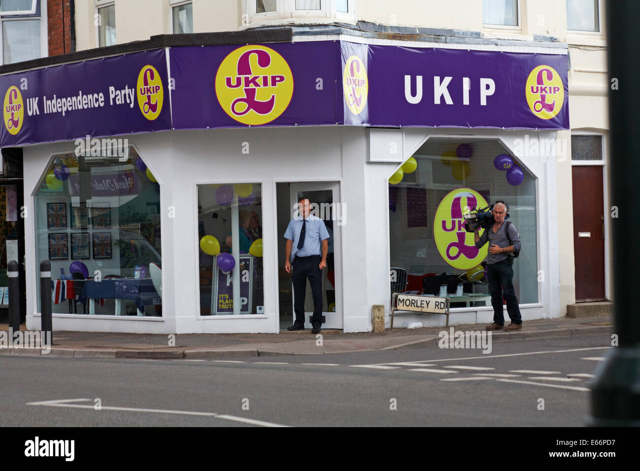 Saturday 16 August. UKIP opens its Bournemouth East headquarters at the ...