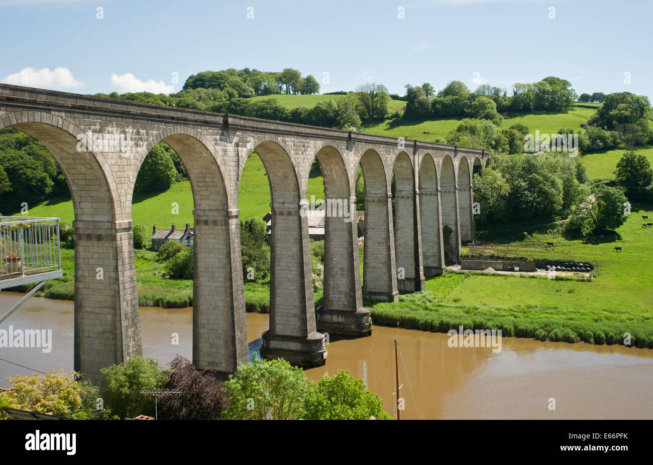 The Viaduct at Calstock, Cornwall Stock Photo - Alamy