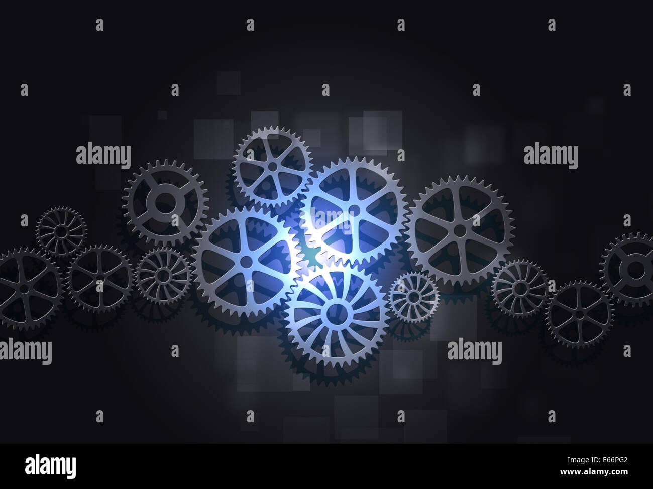 abstract gears connections technology and business communications ...