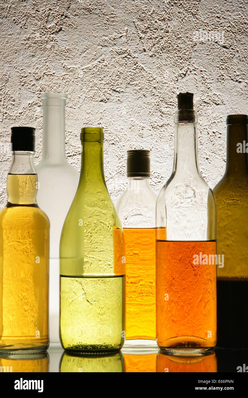 Colorful wine bottles hi-res stock photography and images - Alamy