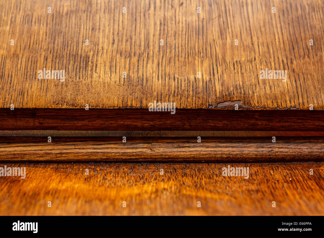 Retro vintage oak panel scuffed shot closeup Stock Photo - Alamy