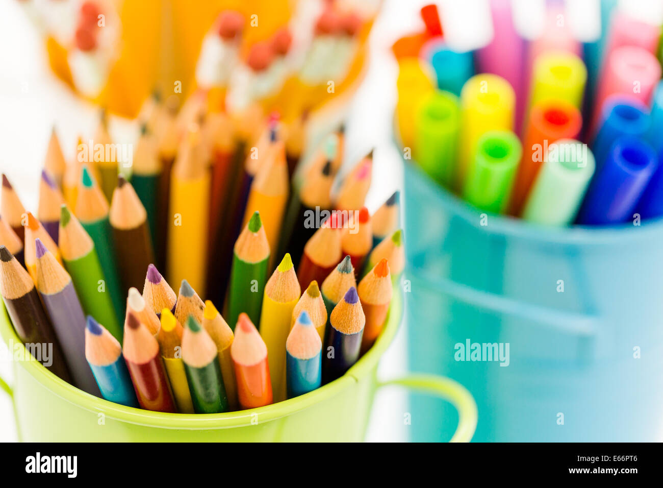 New school supplies prepared for new school year Stock Photo - Alamy