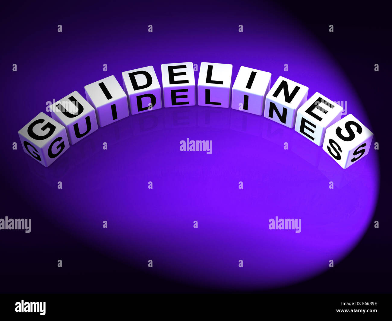 Guidelines Letters Showing Instructions Protocol And Policies Stock ...