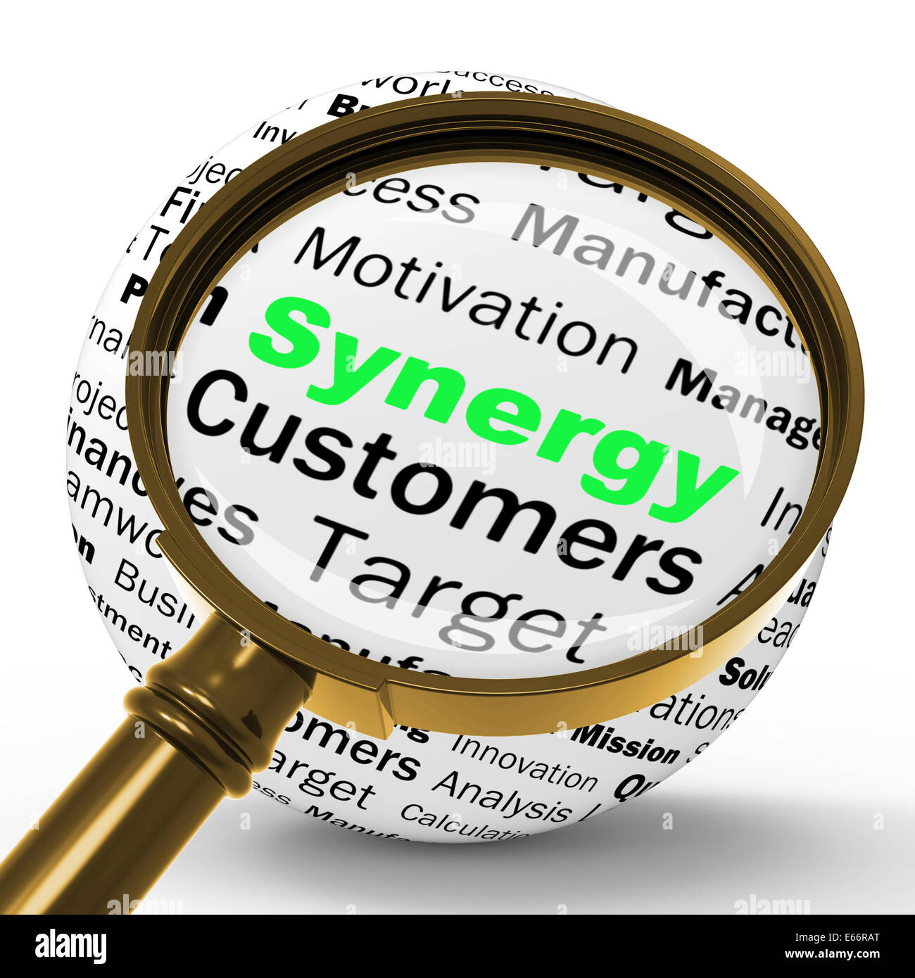 Synergy Magnifier Definition Meaning Team Work Partnership And ...