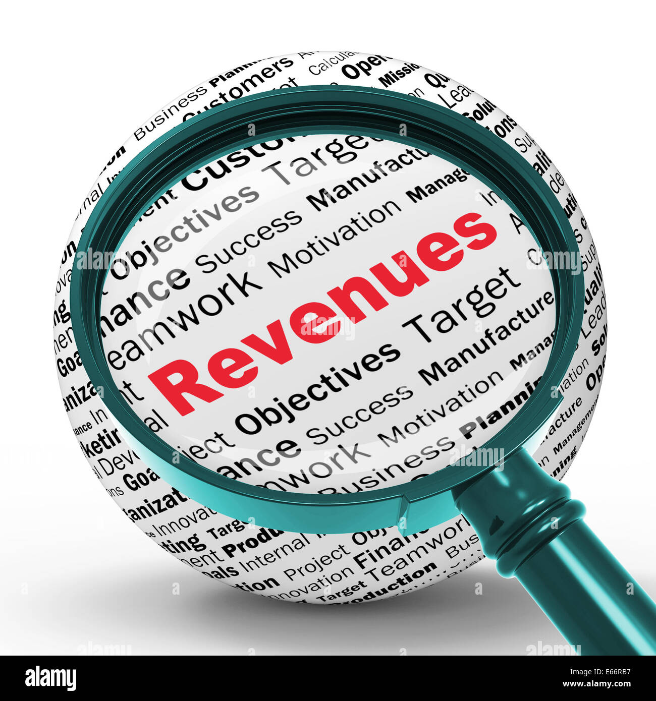 Revenues Magnifier Definitions Showing Financial Growth Achievement Or ...