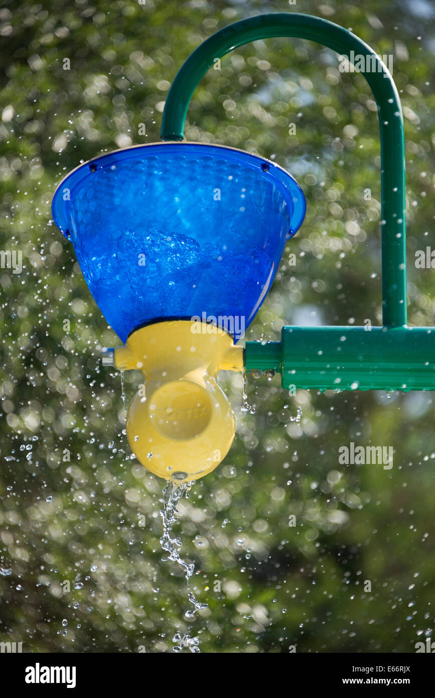 Fountain with water spray Stock Photo - Alamy