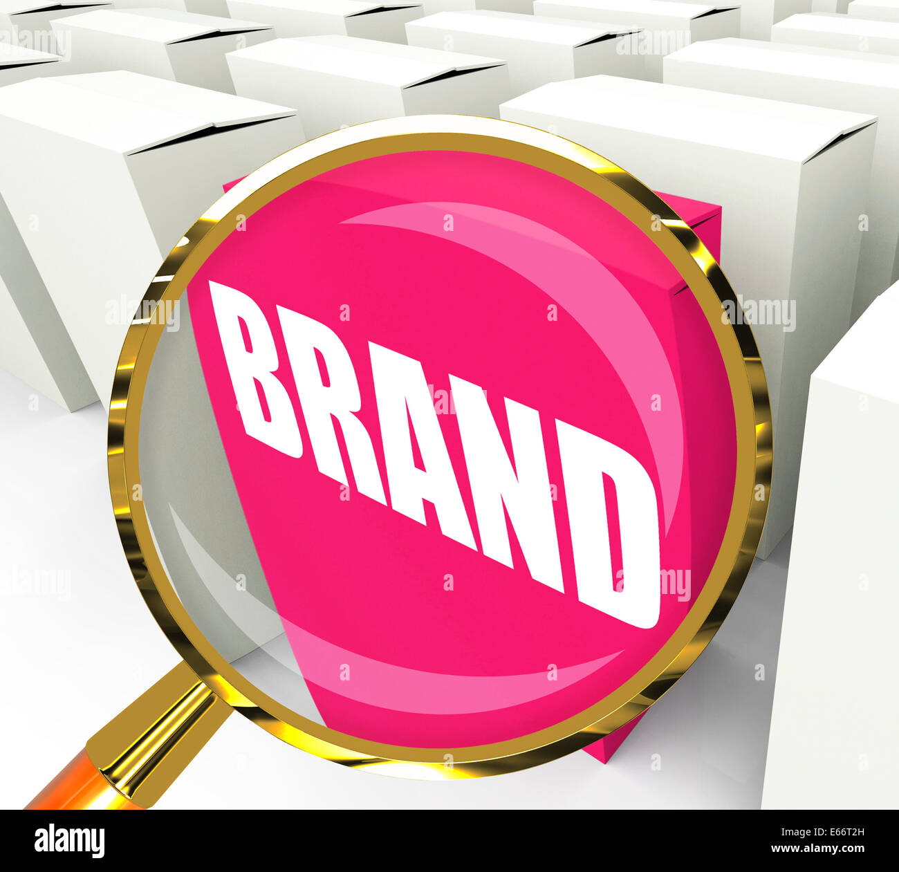 Brand Packet Referring to Branding Marketing and Labels Stock Photo - Alamy