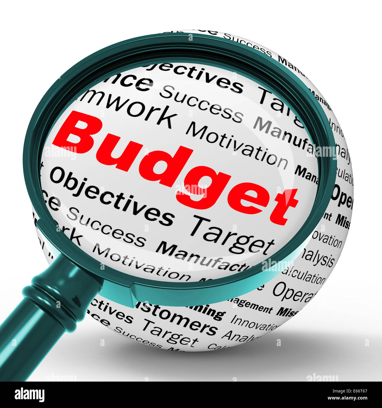 Budget Magnifier Definition Showing Financial Management Or business ... Budget Magnifier Definition Showing Financial Management Or business ...