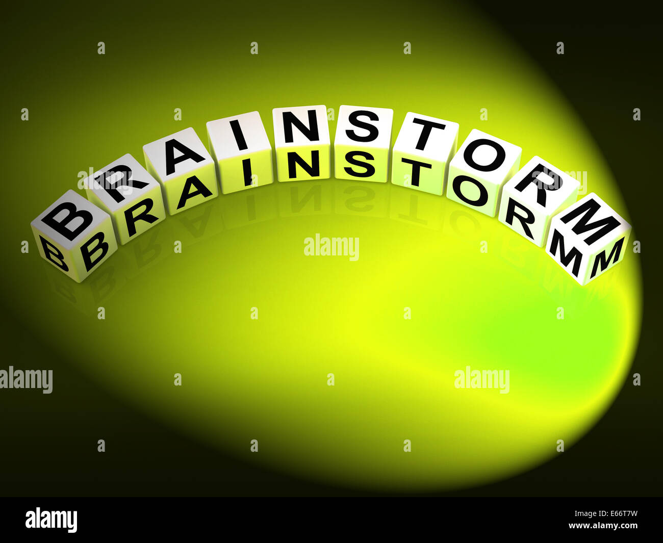 Brainstorm Letters Showing Creative Ideas And Thoughts Stock Photo - Alamy