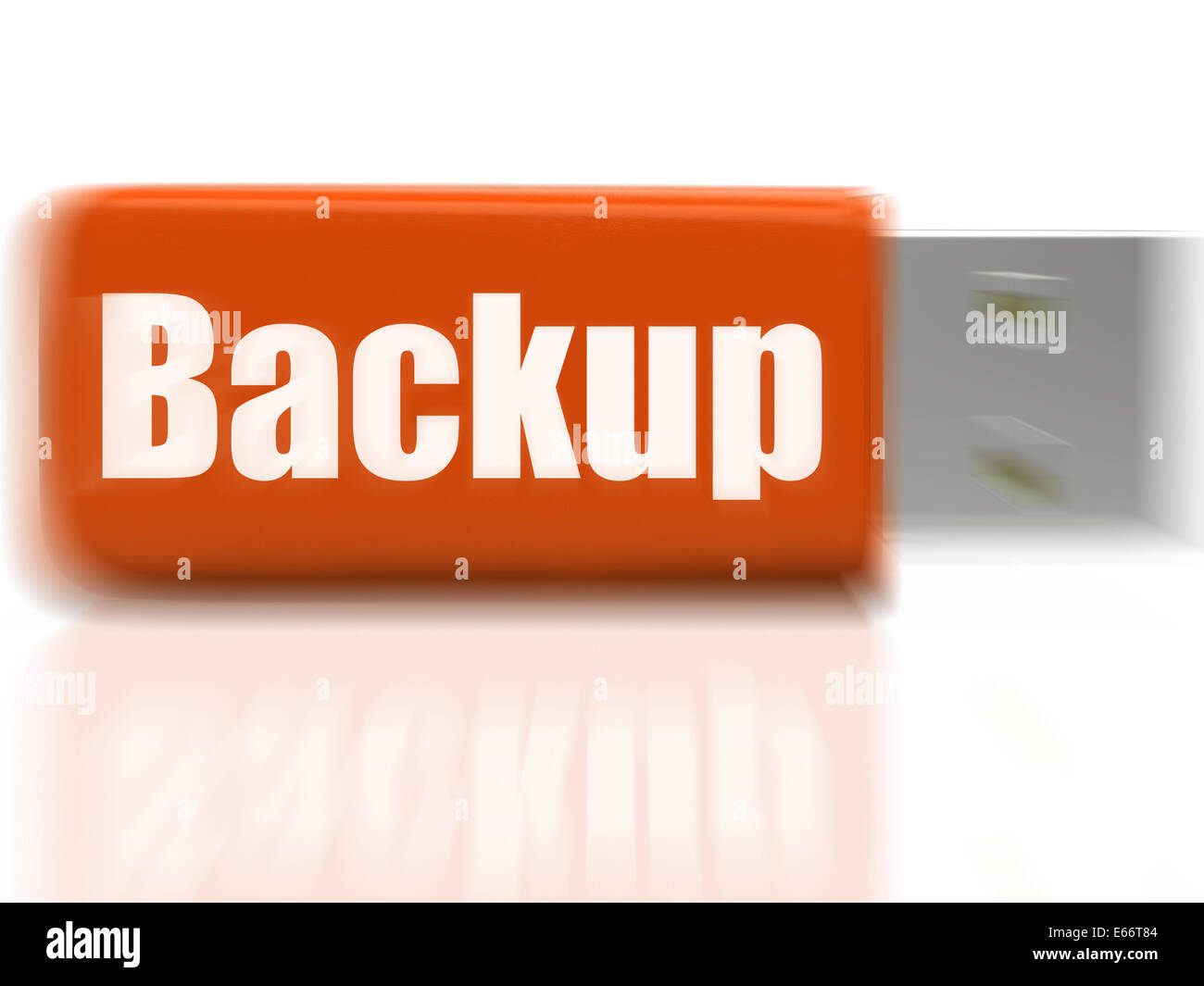 Backup USB drive Showing Data Storage Archiving Or File Transfer Stock ...