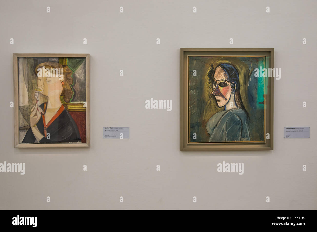 Modern art paintings Javier Vilato and Pablo Picasso at the Centre ...