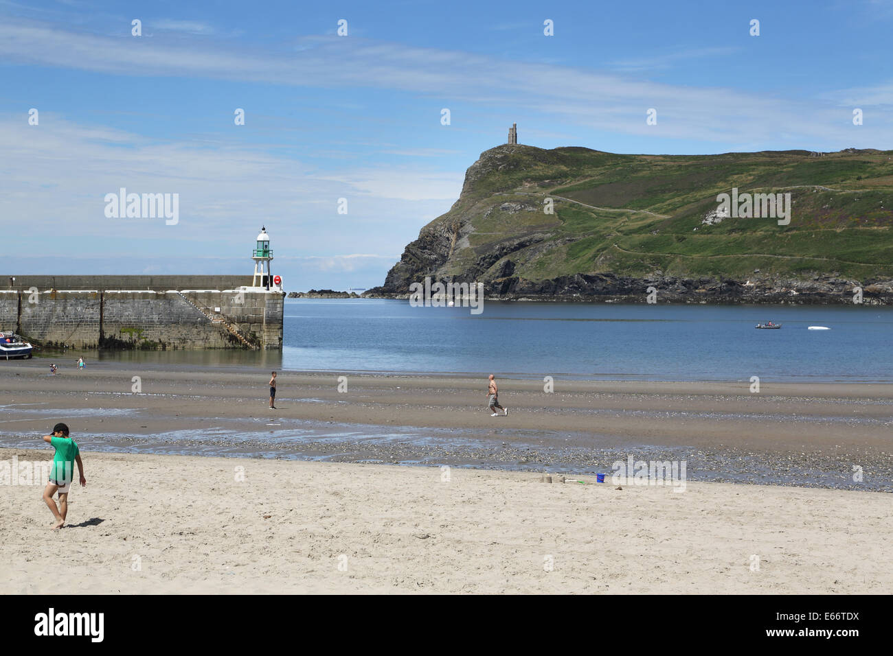 the large beach at port erin on the west coast of the isle of man Stock ...