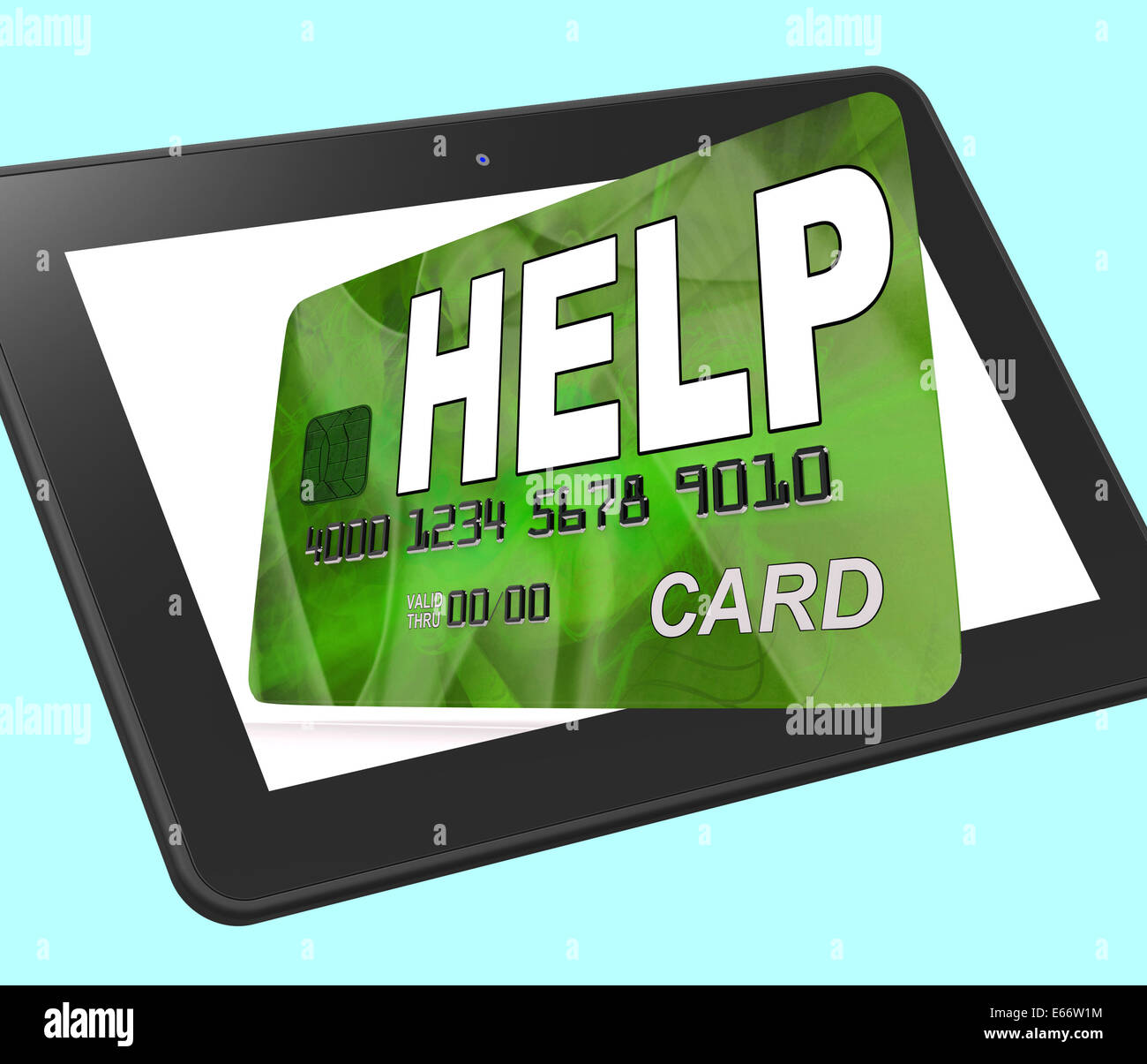 Help Bank Card Calculated Showing Financial Support And Giving Stock ...