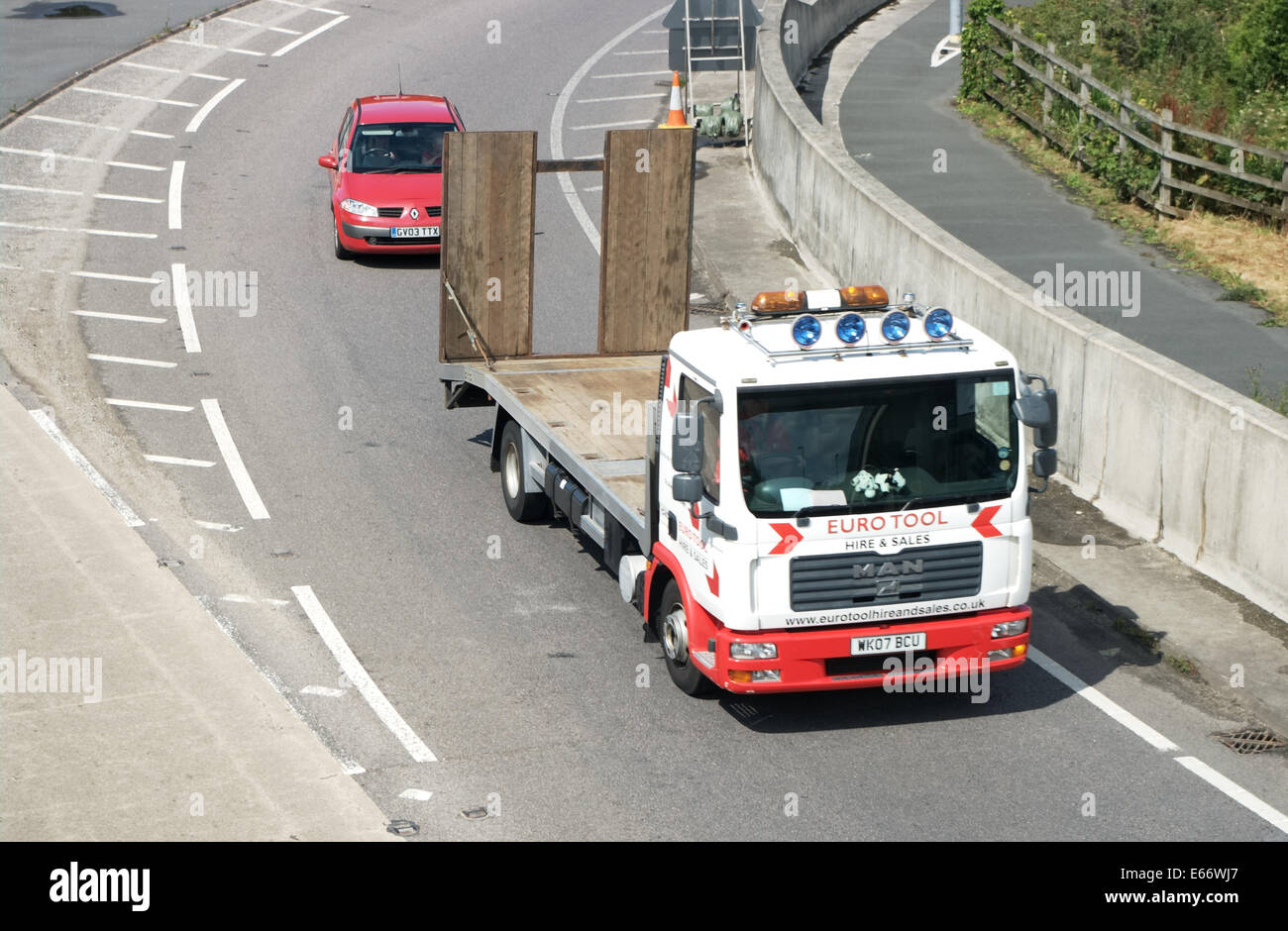 Car transporter lorry hi-res stock photography and images - Alamy