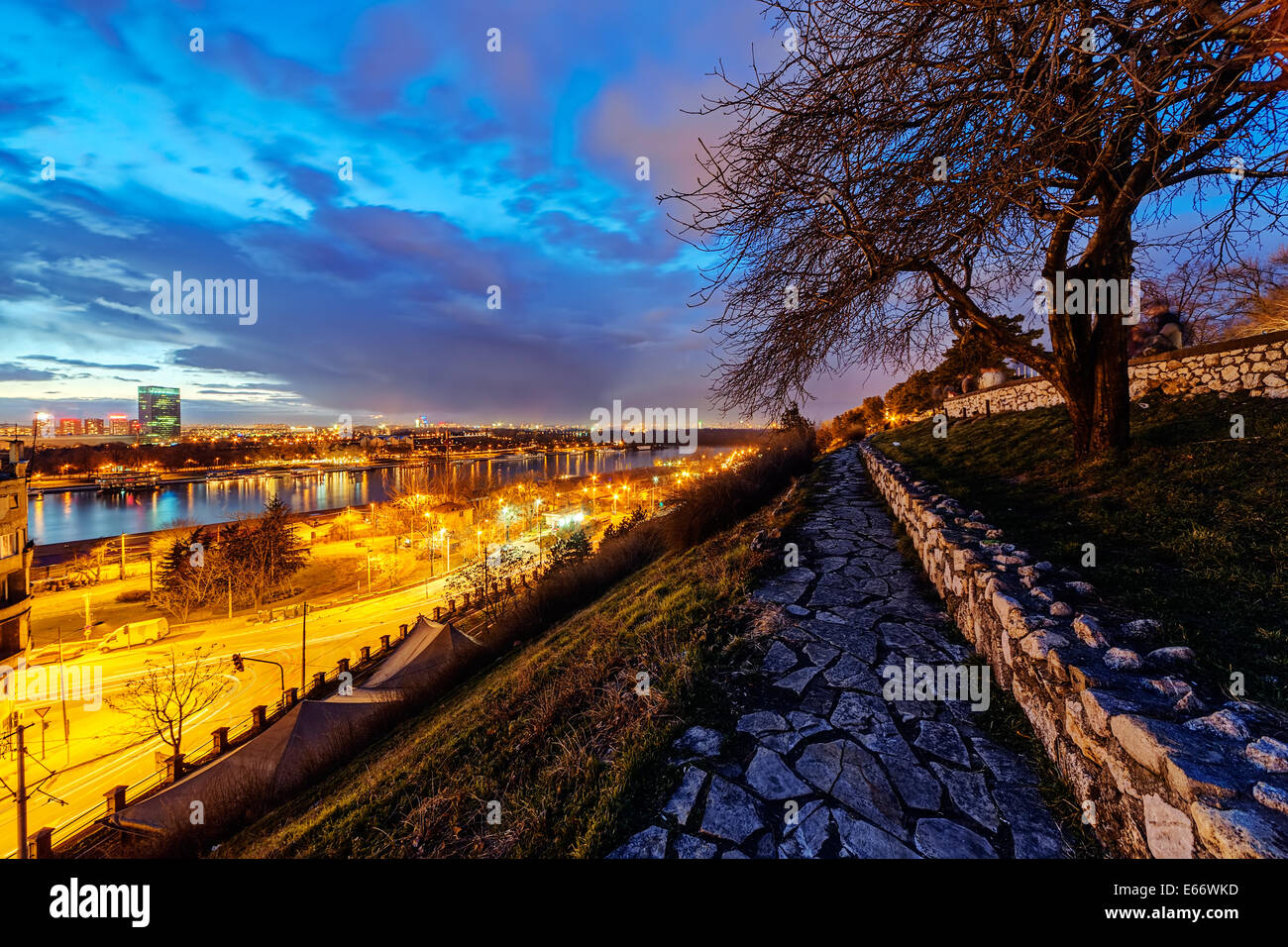 Belgrade fortress and kalemegdan park, Belgrade Serbia Stock Photo - Alamy