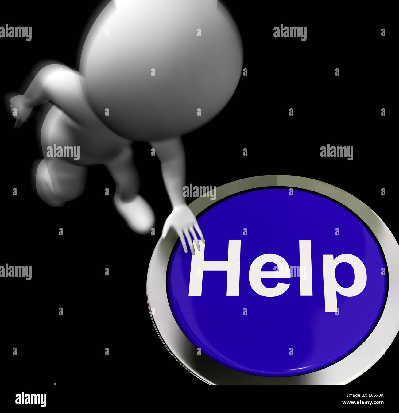 Help Pressed Meaning Aid Assistance Or Service Stock Photo - Alamy