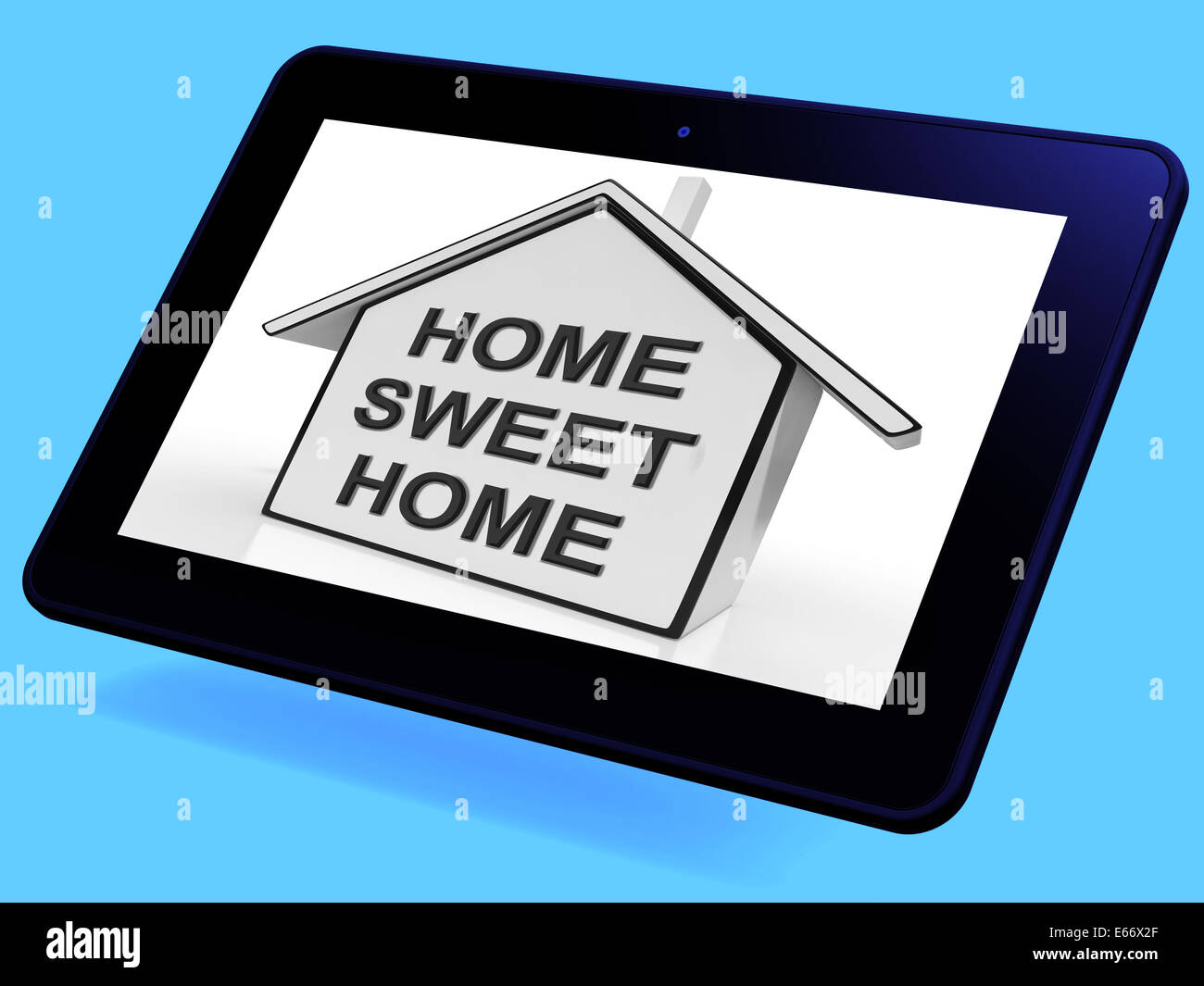 Home Sweet Home House Tablet Meaning Welcoming And Comfortable Stock ...