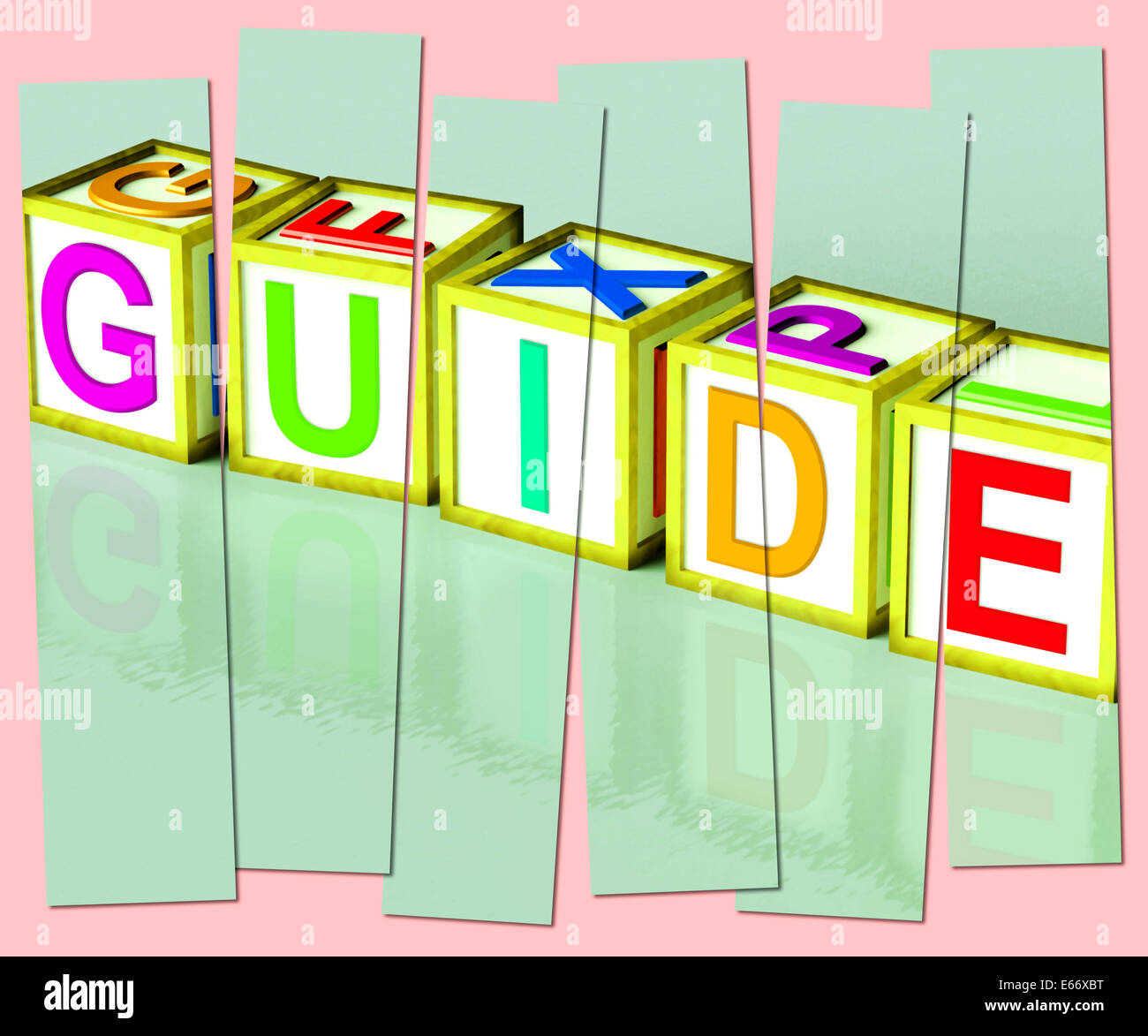 Guide Word Showing Advice Assistance And Recommendations Stock Photo ...