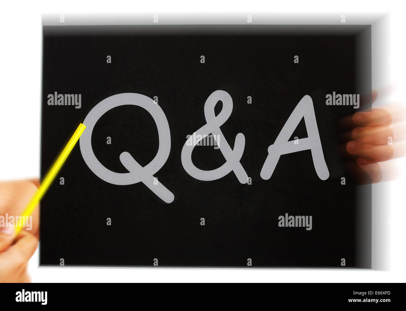 Q&A Message Meaning Questions Answers And Assistance Stock Photo - Alamy
